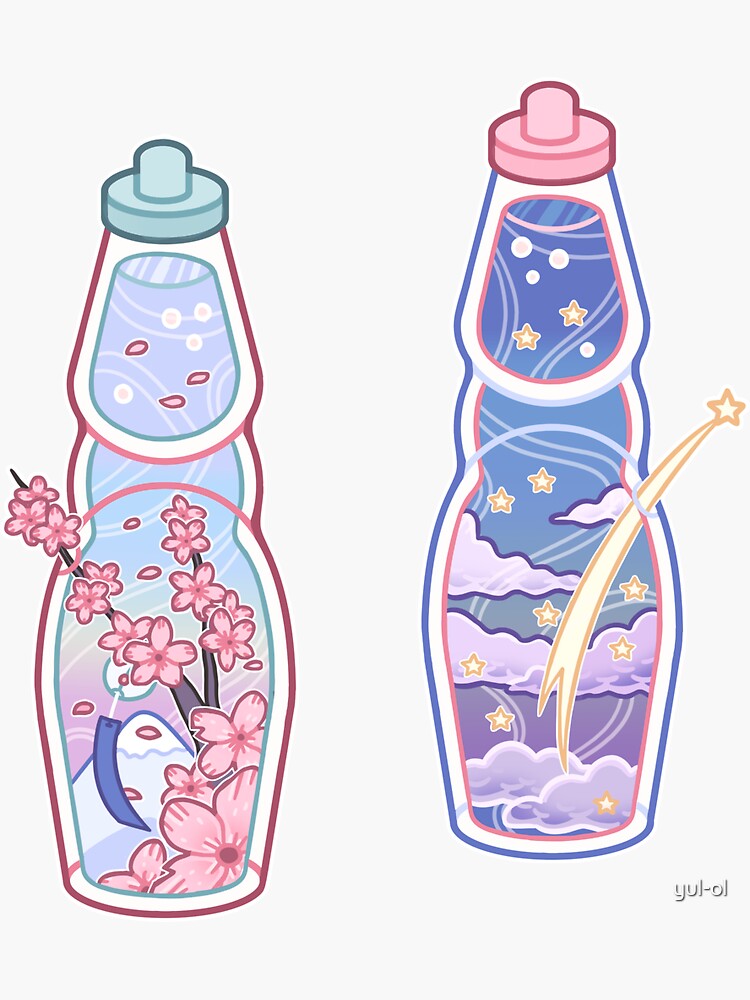 "Japanese drinks" Sticker for Sale by yul-ol | Redbubble