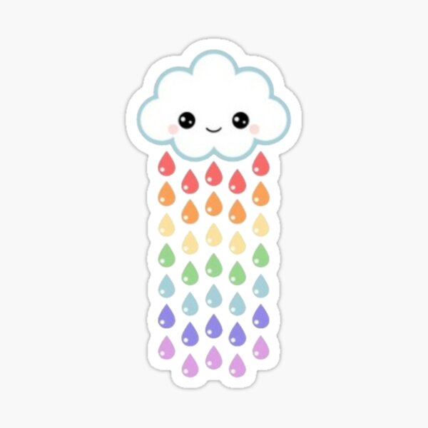 "Rain Cloud" Sticker for Sale by yuhijakno | Redbubble