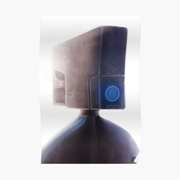 "BLOCKHEAD_001" Poster by ArtOfRJHolmes | Redbubble
