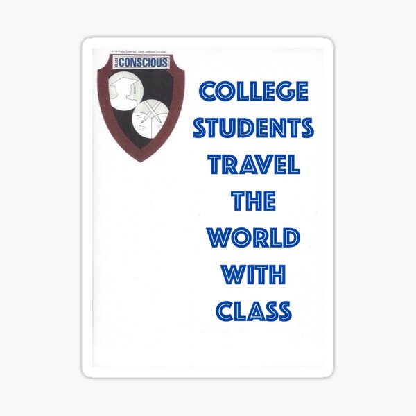 "COLLEGE STUDENTS" Sticker by CCCREW | Redbubble