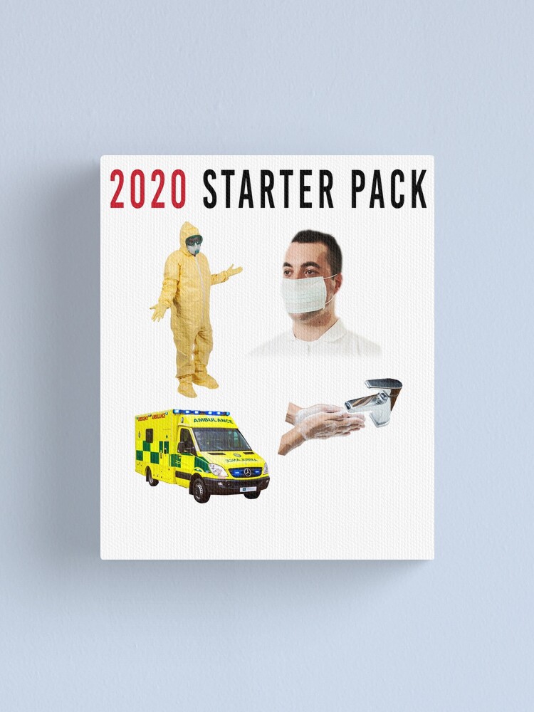 "2020 Starter Pack - Coronavirus" Canvas Print for Sale by Dankashire ...