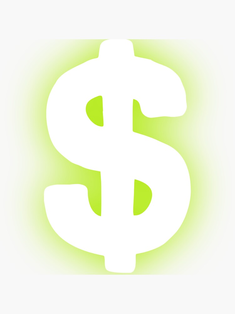 "DollaSign(Dollar Sign)" Sticker by itsmutant | Redbubble