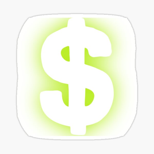 "DollaSign(Dollar Sign)" Sticker by itsmutant | Redbubble