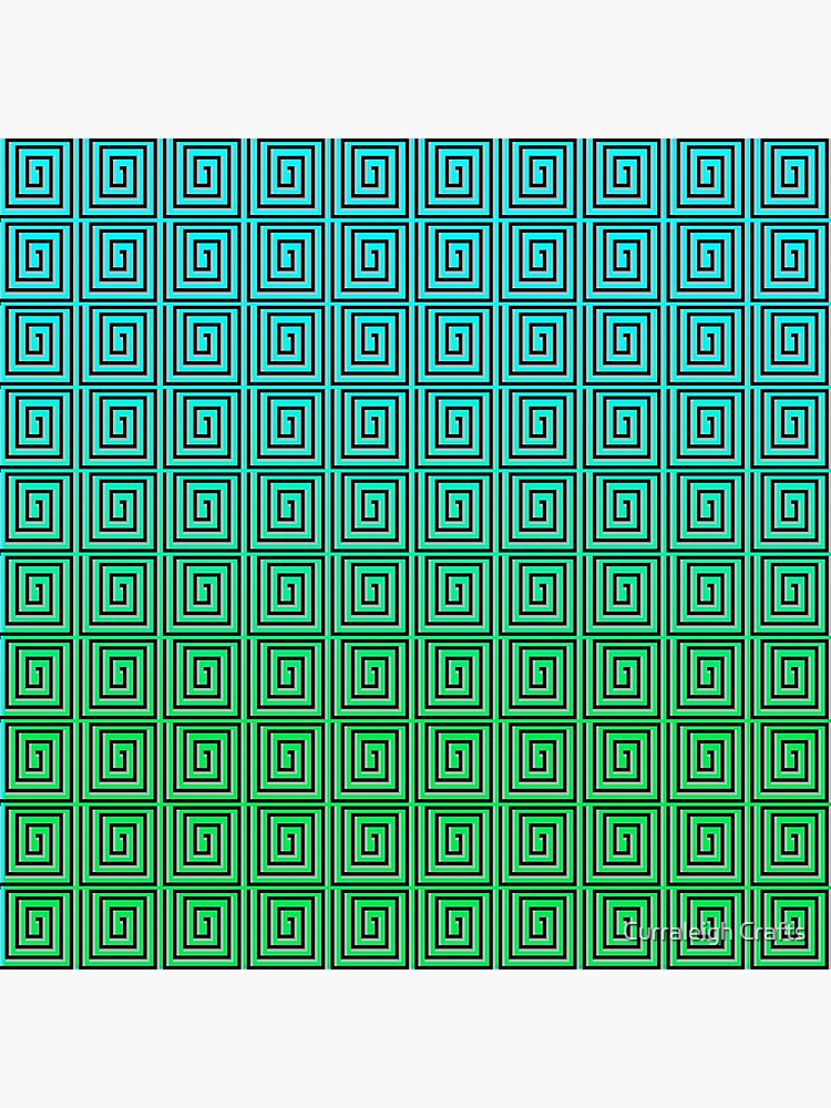 "Ambler Tangle Pattern in Shades of Green" Poster for Sale by TazMack | Redbubble