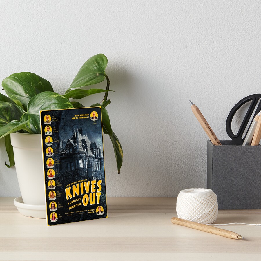 "Knives Out Cast/Characters" Art Board Print for Sale by myaramos ...