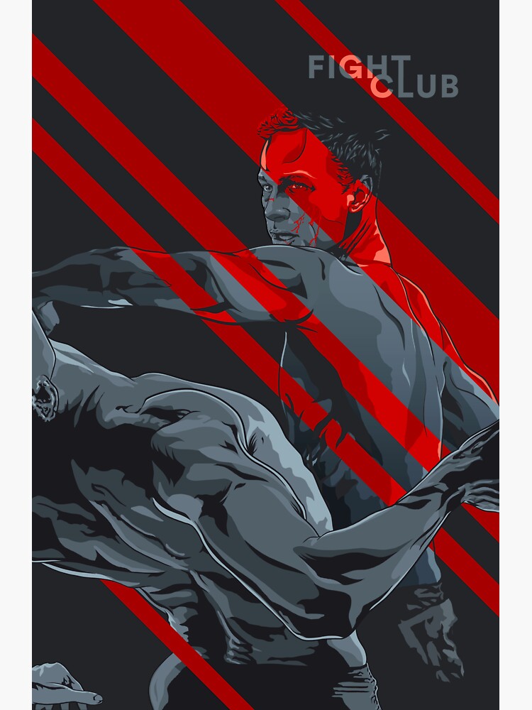 "Fight Club Alternate Movie Poster" Sticker for Sale by evattard ...