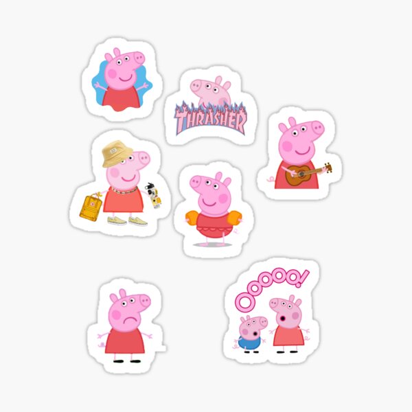 Peppa Stickers | Redbubble