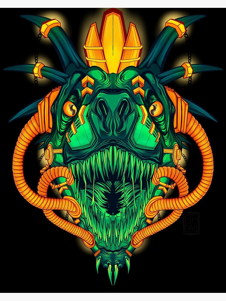 "Cybertronic Tyrannosaurus" Poster for Sale by NovisRaptor | Redbubble