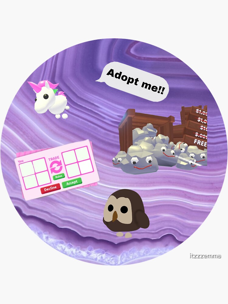 "Roblox Adopt Me" Sticker for Sale by itzzzemma | Redbubble