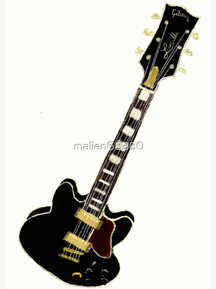 "BB King Lucille Guitar" Sticker by malien68380 | Redbubble