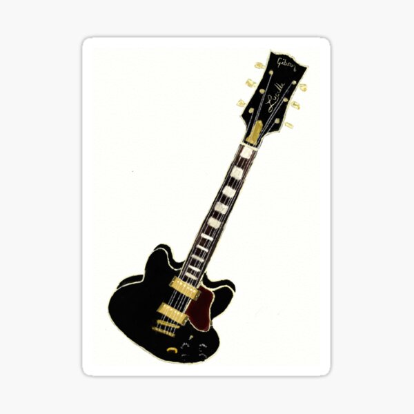 "BB King Lucille Guitar" Sticker by malien68380 | Redbubble