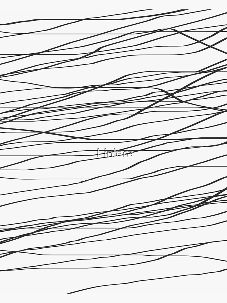 "Black and White Horizontal Lines" Poster for Sale by Linlera | Redbubble