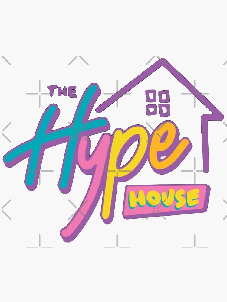 "Hype House" Sticker for Sale by abbyconnellyy | Redbubble