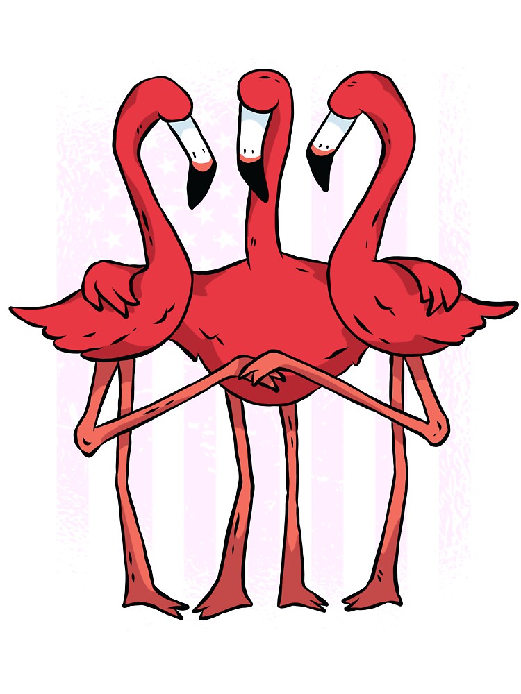 "Three Flamingos American Flag" Kids T-Shirt for Sale by customartcreat ...