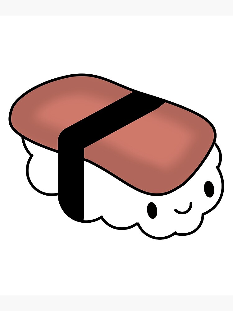 "Kawaii Musubi Cute Hawaii Souvenir Asian Food Shirt" Poster by ...