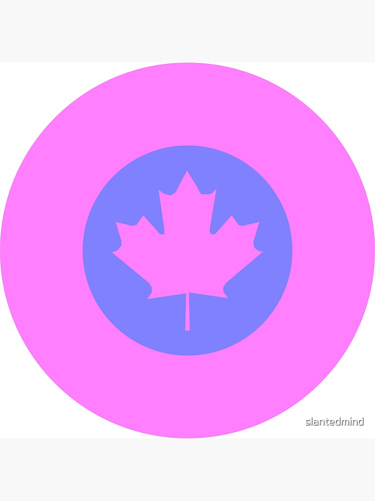 "Pink Canada" Sticker by slantedmind | Redbubble