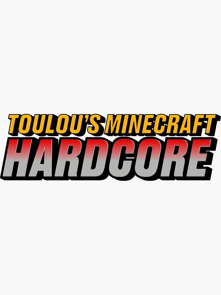 Pegatina «Logotipo de Minecraft Hardcore de Toulou» de furternator ...