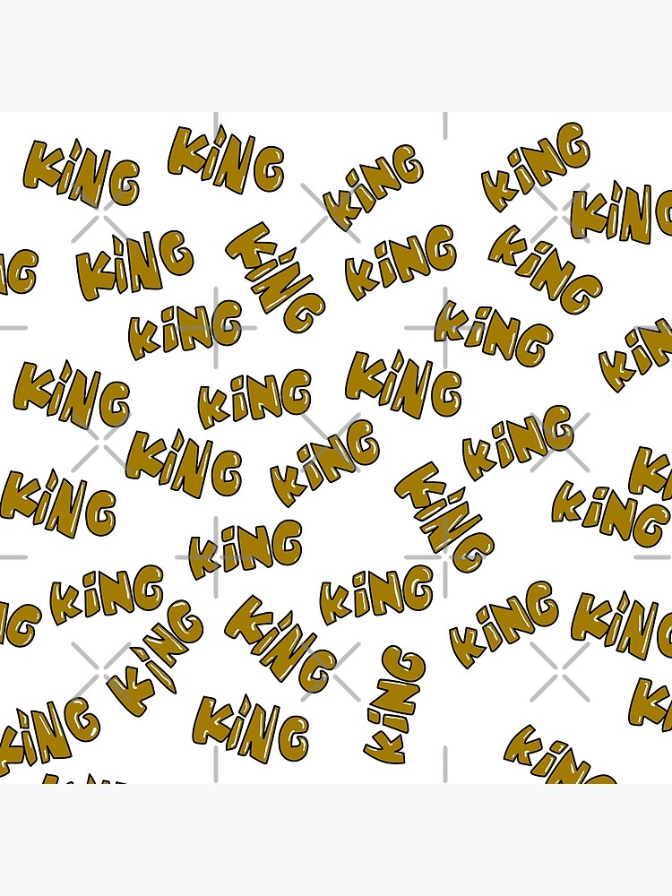 Poster « Police de dessin animé Royal King Lettering Pattern pour les ...
