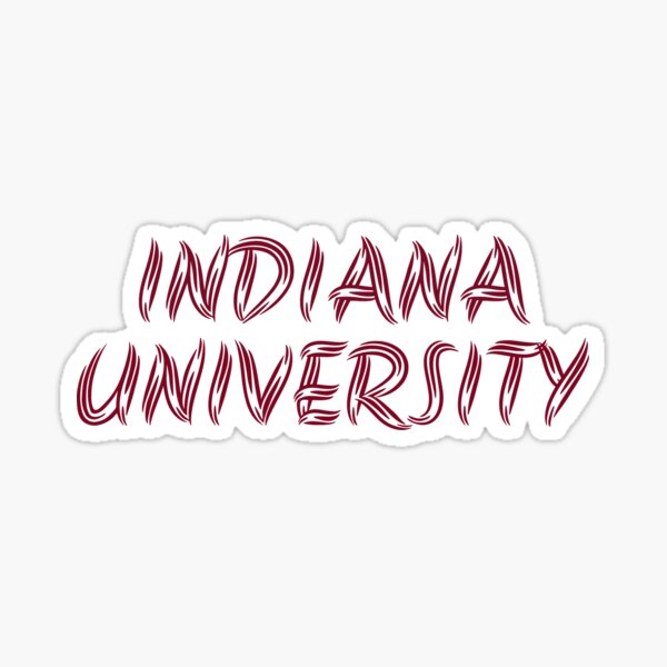 "Indiana University" Sticker for Sale by gschif | Redbubble
