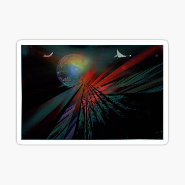 "Distant Earth" Sticker by ArachnidImagery | Redbubble