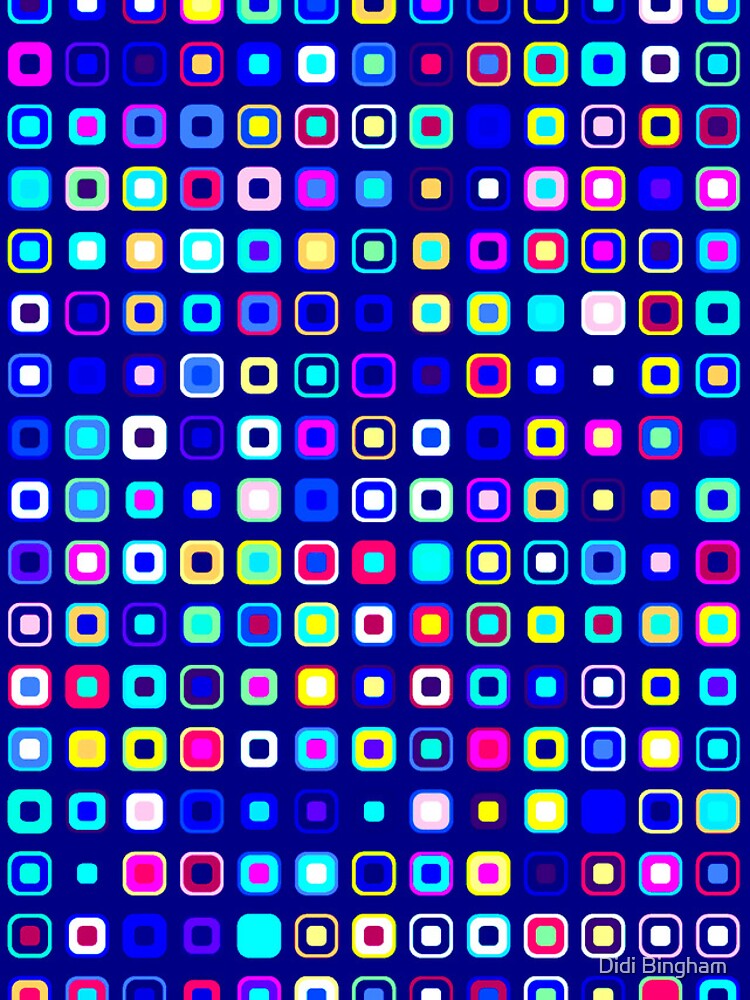 "Retro Squares - Blue/Cyan [iPhone case]" iPhone Case for Sale by ...