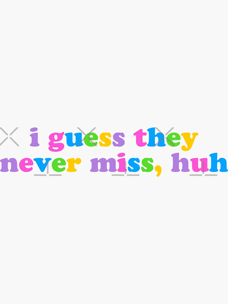 "hit or miss" Sticker for Sale by discostickers | Redbubble