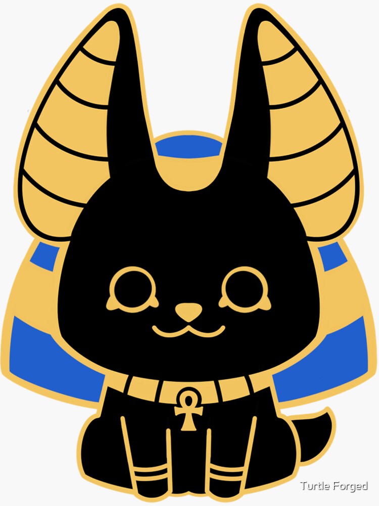 "Anubis Cute Chibi Kawaii Style" Sticker for Sale by TurtleForged ...