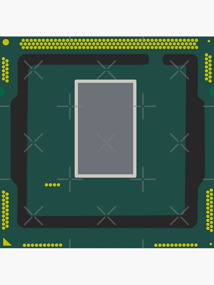 "Delidded Intel Core CPU Processor" Poster for Sale by chonerd | Redbubble
