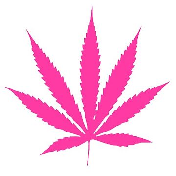 "pink weed" Sticker for Sale by KidDiana | Redbubble