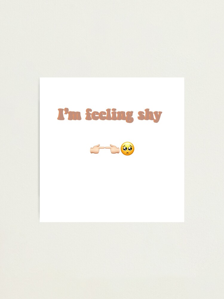 Lámina fotográfica «Me siento tímido tik tok meme» de Sam1ke | Redbubble
