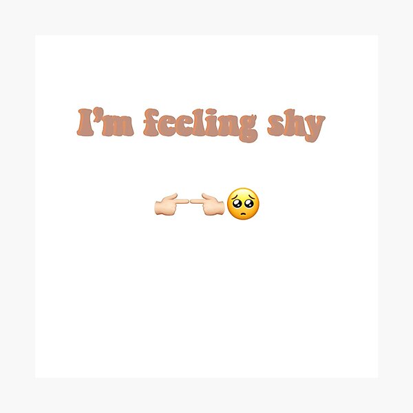 Lámina fotográfica «Me siento tímido tik tok meme» de Sam1ke | Redbubble