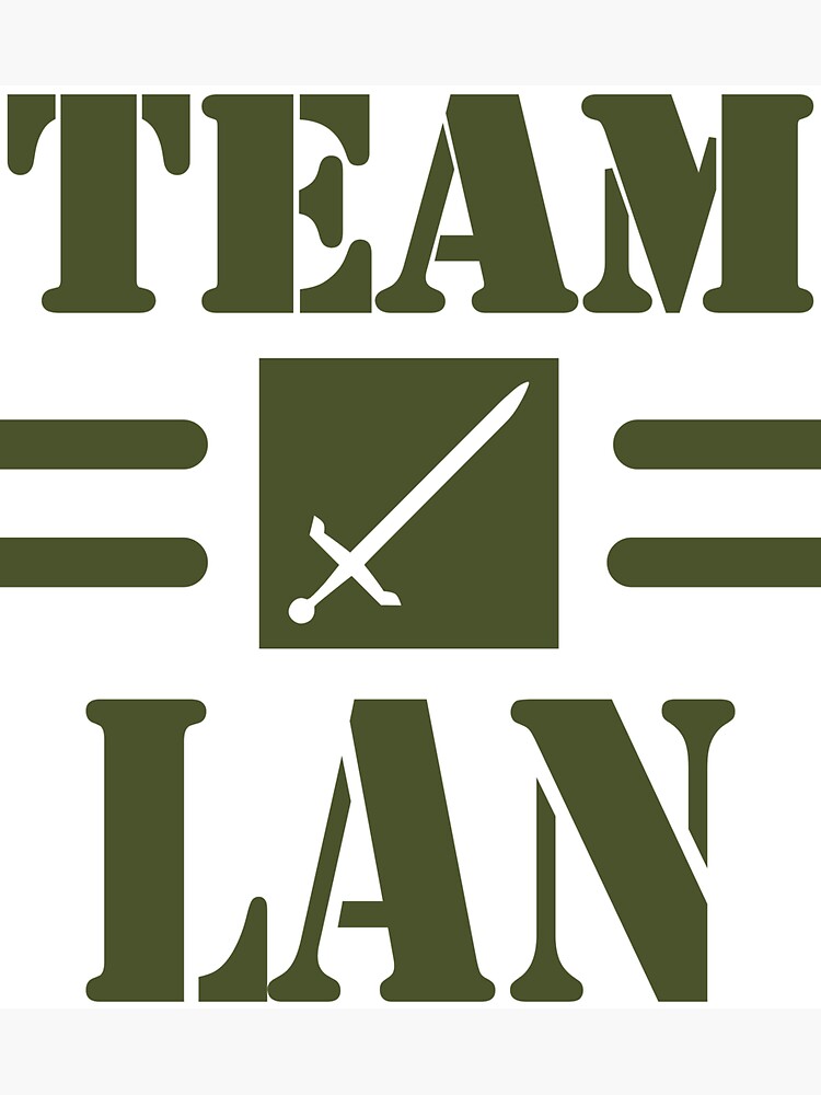 "Team Lan" Sticker for Sale by ARedRandBoy | Redbubble