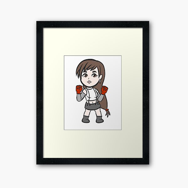 "Chibi Tifa" Framed Art Print for Sale by Pyroshinigami | Redbubble