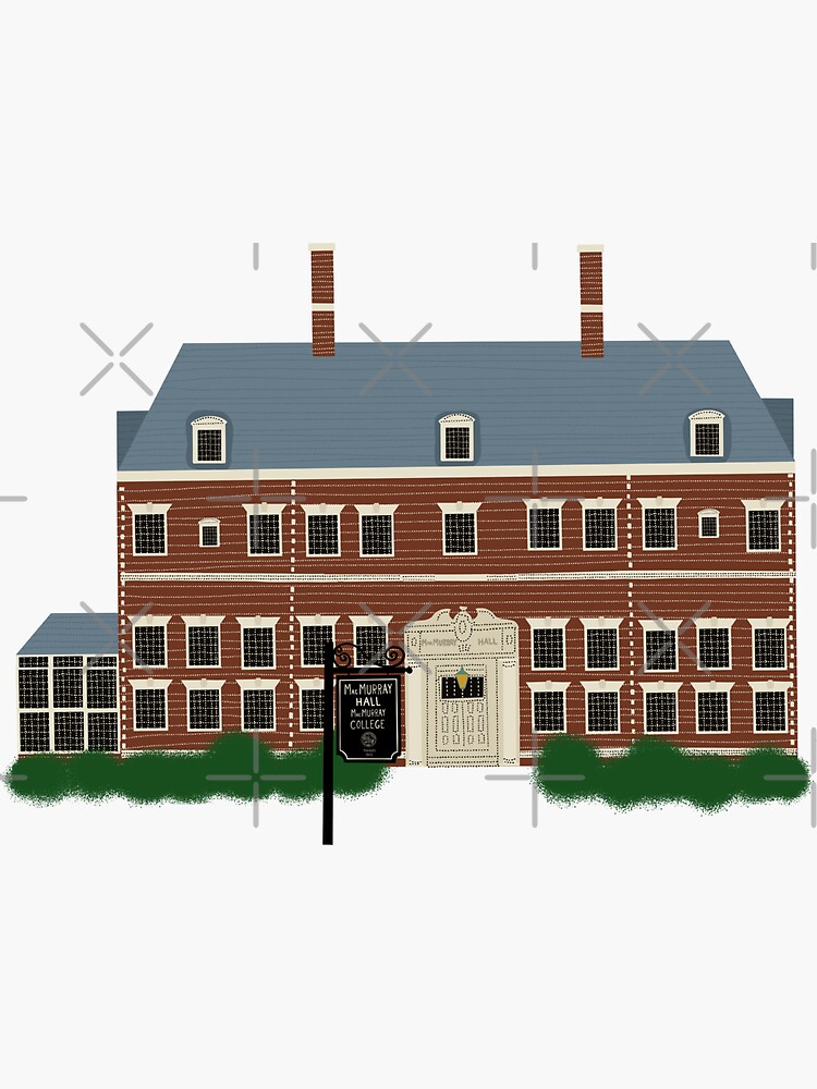 "MacMurray Hall MacMurray College " Sticker by jenbucheli | Redbubble
