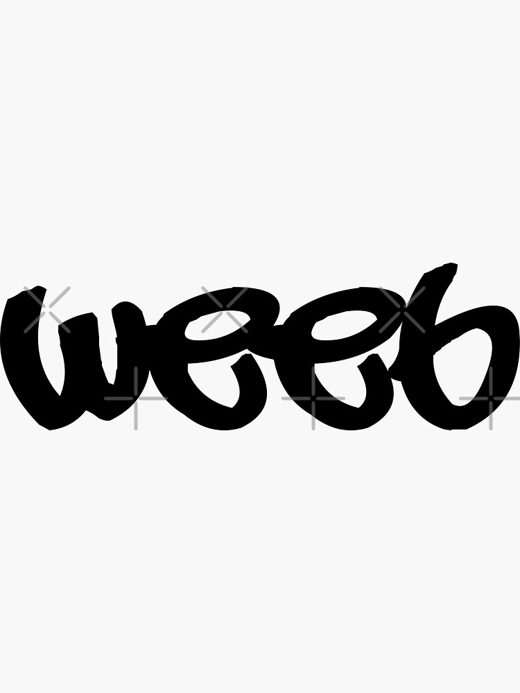 "Weeb" Sticker by thehollowpoint | Redbubble