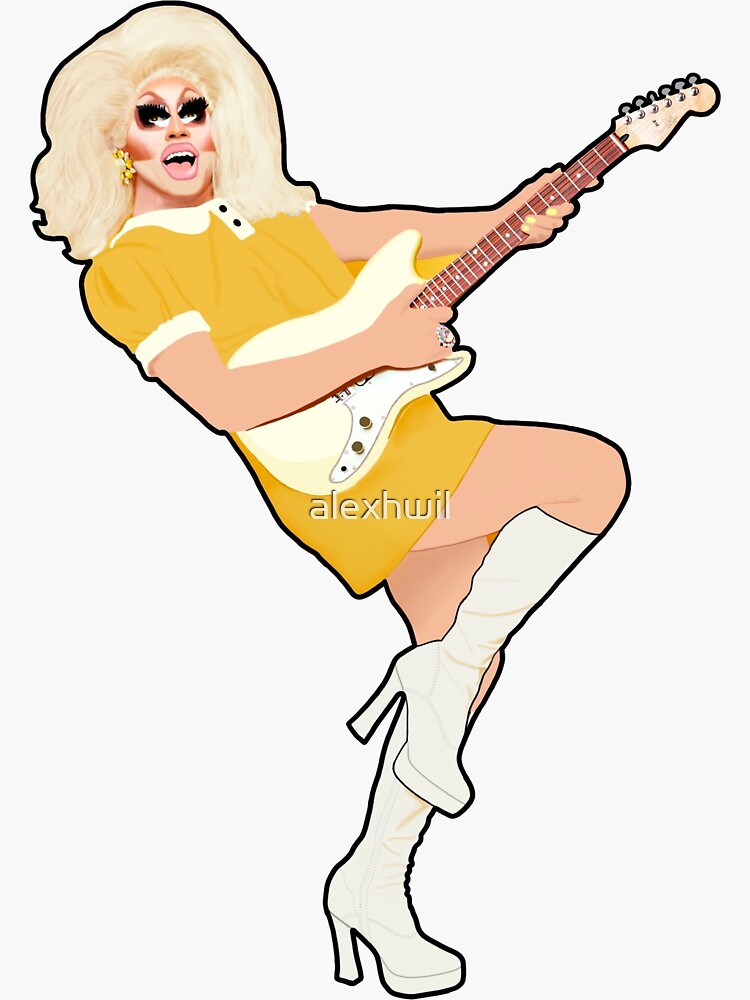 "Yellow Trixie" Sticker for Sale by alexhwil | Redbubble