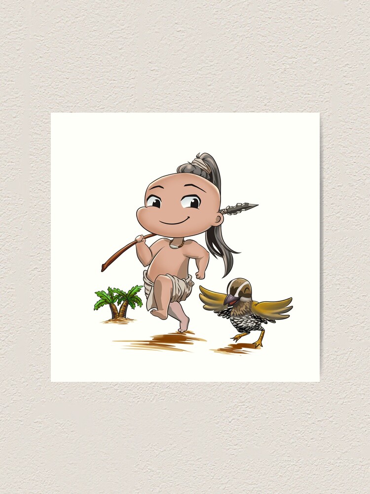 "Guam Baby Chief" Art Print for Sale by sanhilothreads | Redbubble