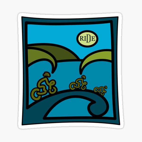 "Road Bike Race" Sticker by piedaydesigns | Redbubble