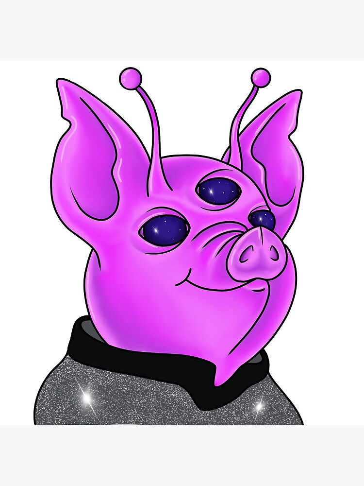 "Alien lieutenant space pig" Art Print by Alikattoos | Redbubble