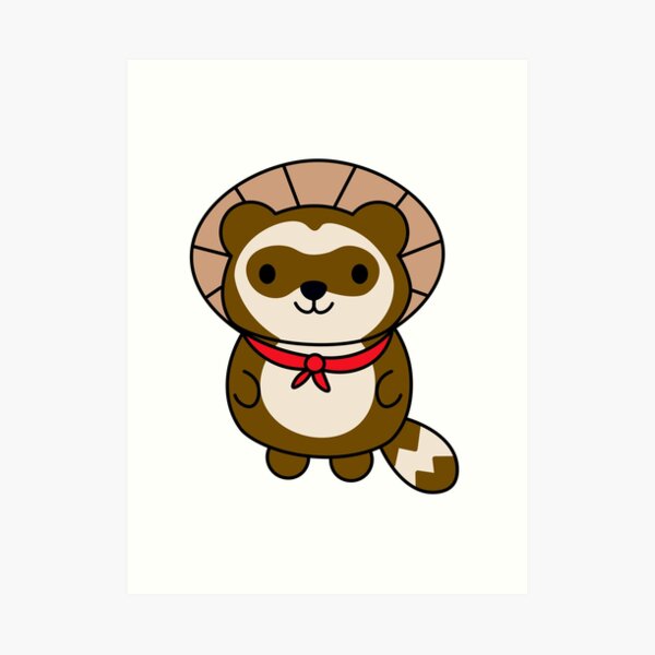 Tanuki Art Prints | Redbubble