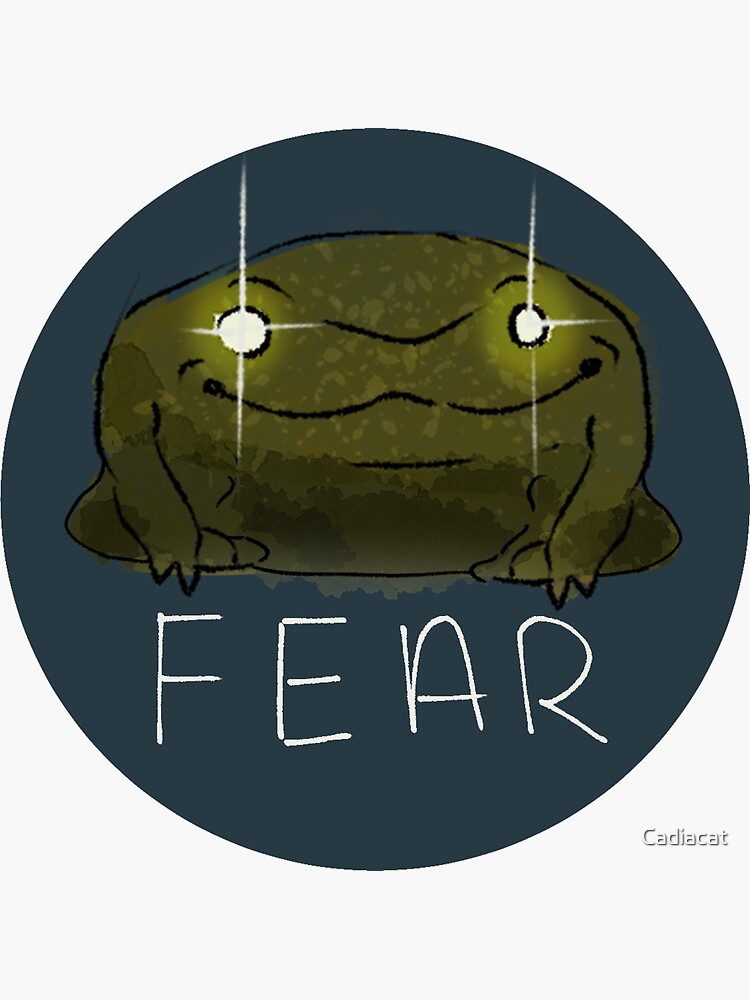 "Fear Frog" Sticker for Sale by Cadiacat | Redbubble