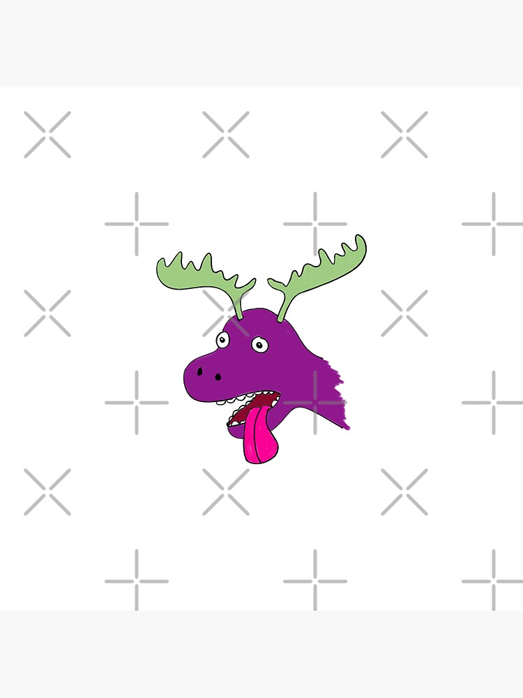 "Purple Moose" Sticker by nick3 | Redbubble