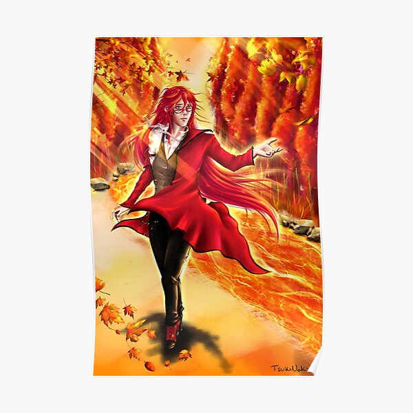 "Grell Sutcliff/Kuroshitsuji" Poster by TsukiNoKishi | Redbubble