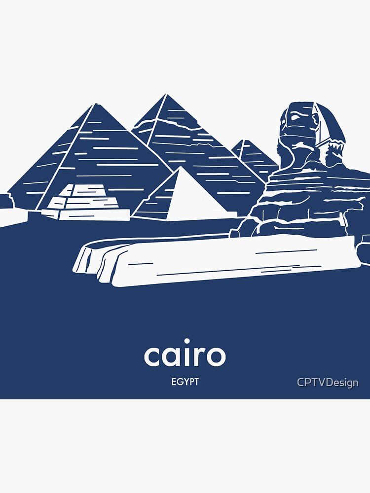 "Iconic Cairo" Sticker by CPTVDesign | Redbubble