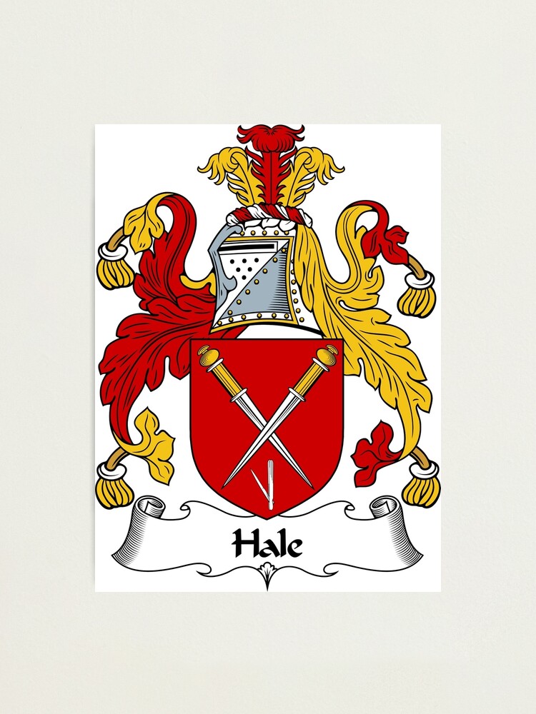 Lámina fotográfica «Escudo de armas Hale / Escudo de la familia Hale ...