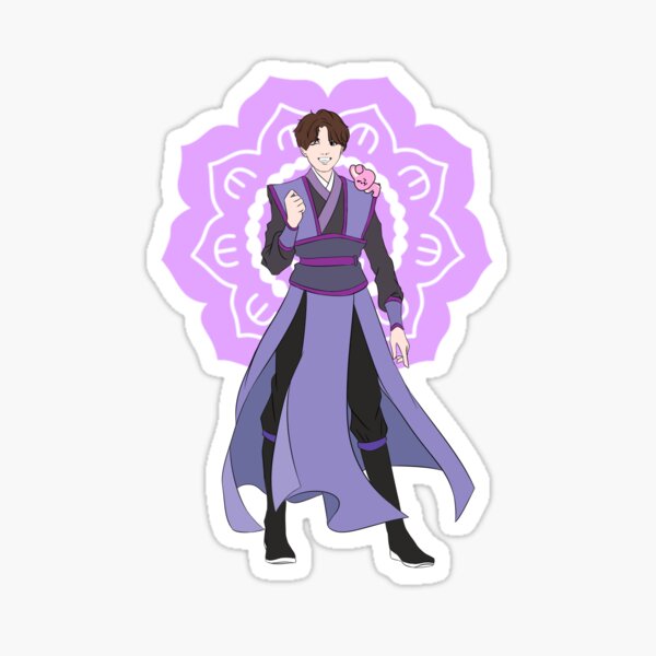 "Jungkook as Jiang Cheng" Sticker for Sale by -MintySuga- | Redbubble