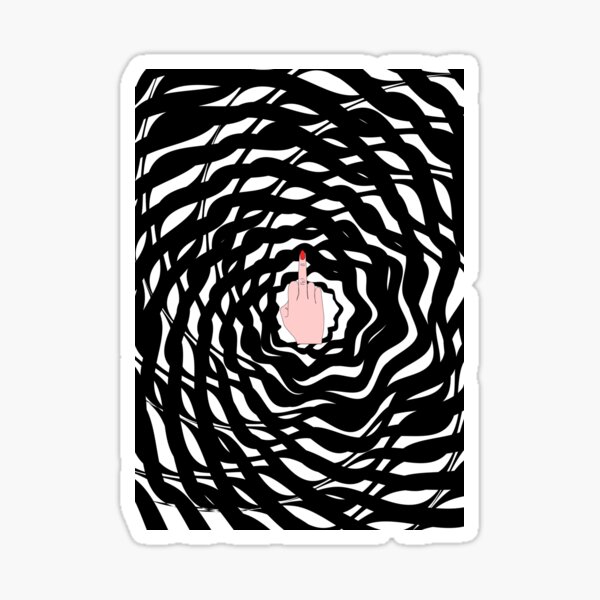 "Middle Finger" Sticker by crylephane | Redbubble