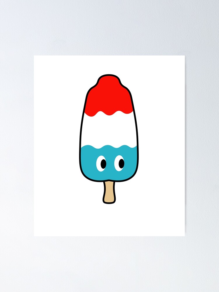 Póster «Kawaii Rocket Popsicle Cute Summer Designs para el 4 de julio ...