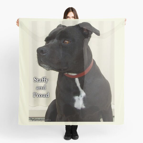 "Staffy and Proud" Scarf by StaffyDognCo | Redbubble