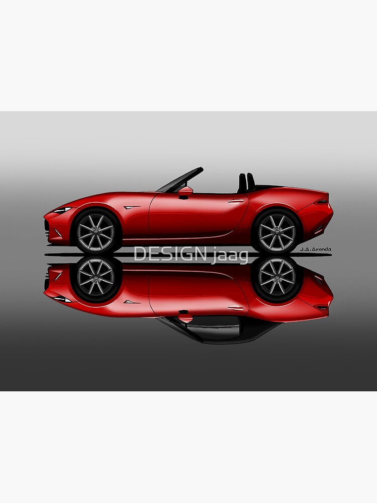 "My drawing of the open and closed red ND roadster convertible classic ...